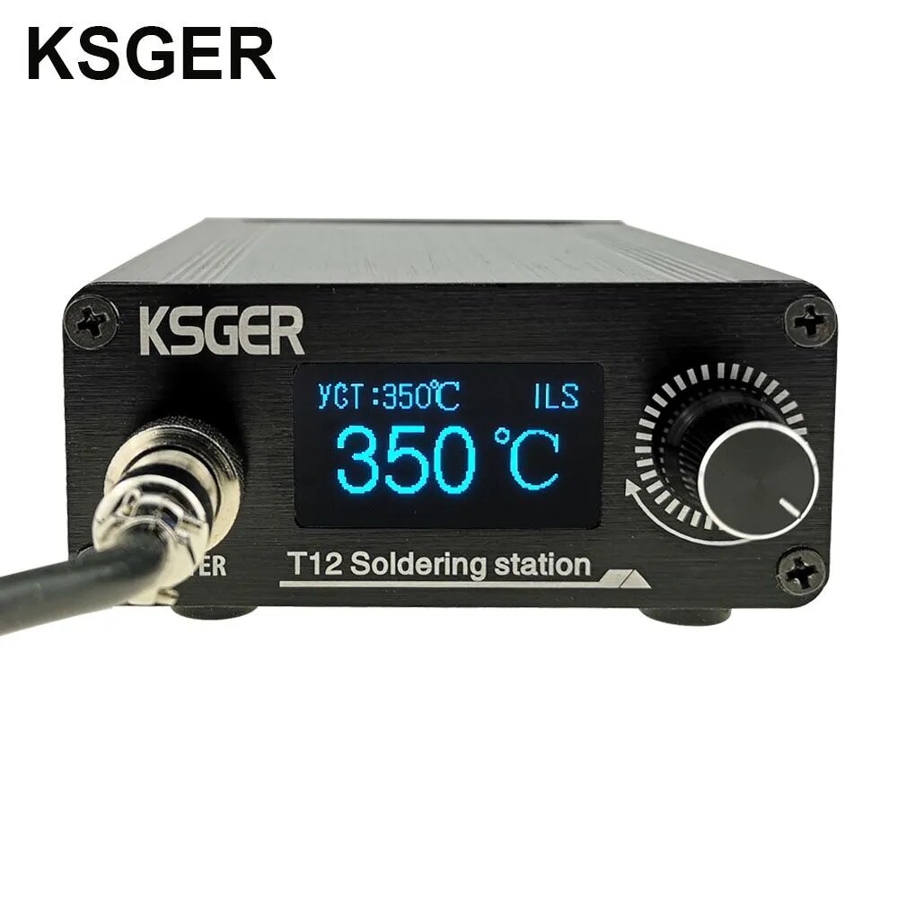 KSGER Станция STM32 T12 V3.1S OLED S2 Автоматическая спячка инструментов для сварки корпуса из алюминиевого сплава рукоятки