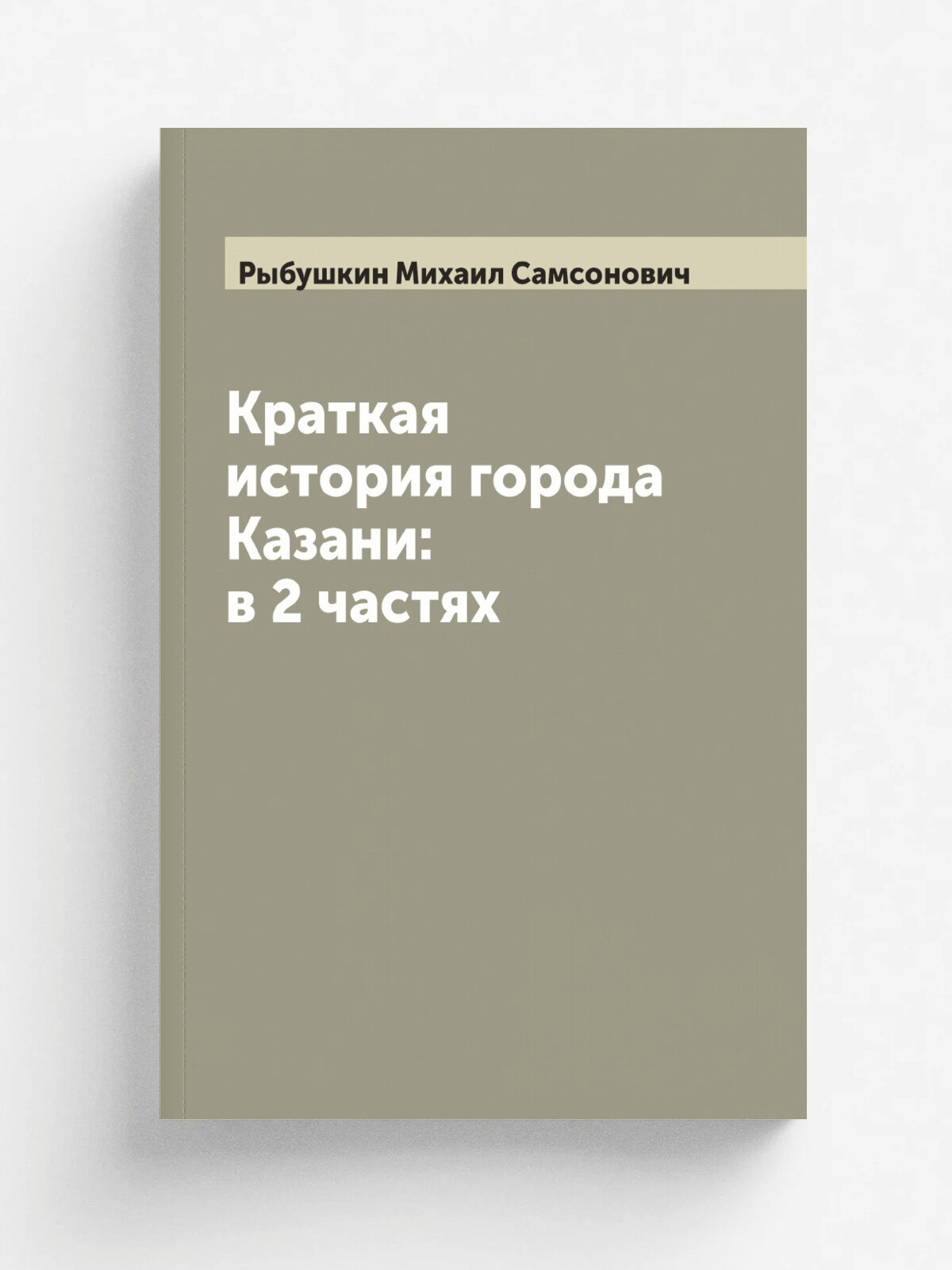 Краткая история города Казани: в 2 частях