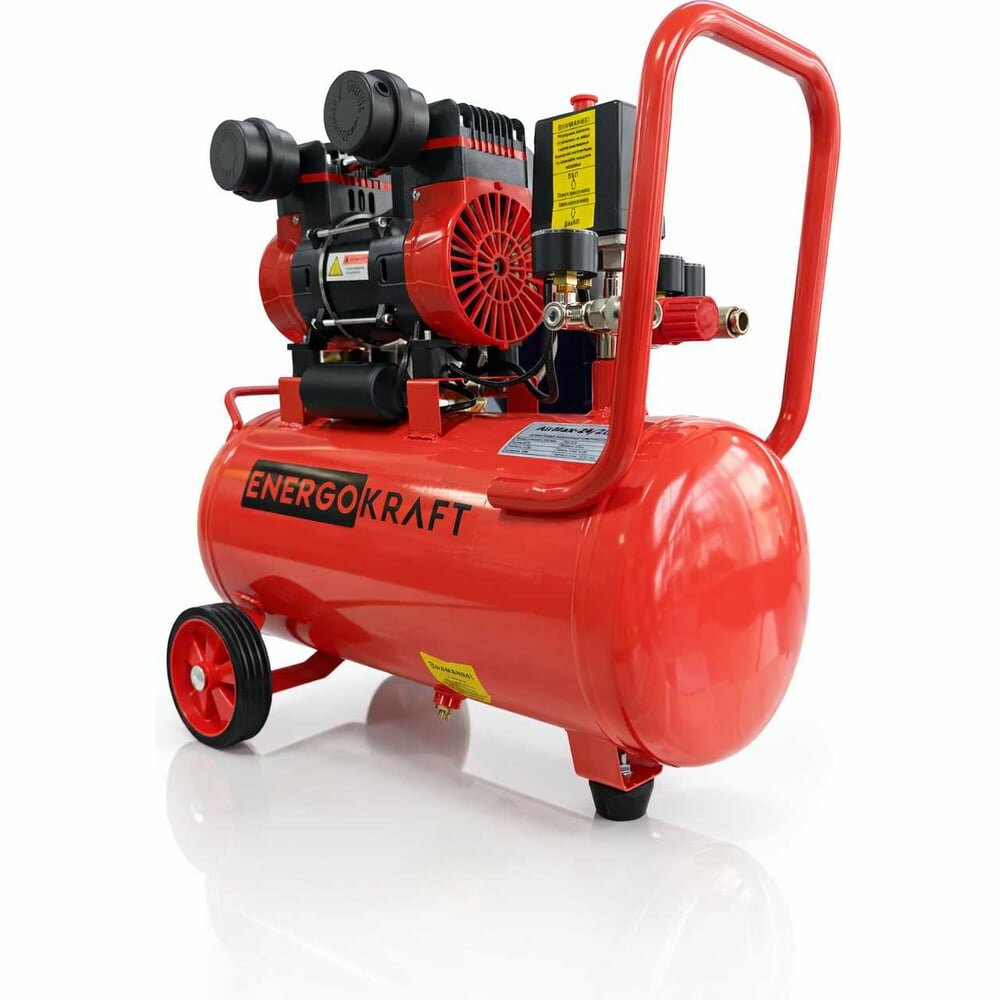 Компрессор ENERGOKRAFT AIRMAX безмасляный 24/280 1,5кВт, 280л/мин, 24л, 8 атм 00-00000050