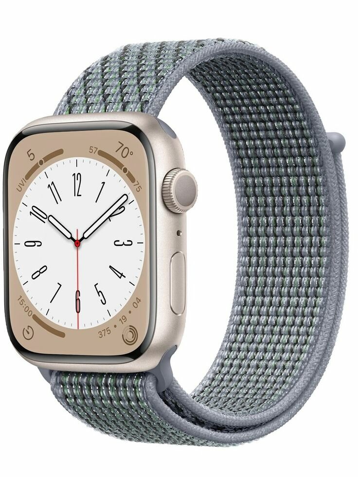 Ремешок Apple Watch Sport Loop Nike Obsidian Mist 38-40-41mm/42mm (series 10-11)/SE MGQH3ZM/A