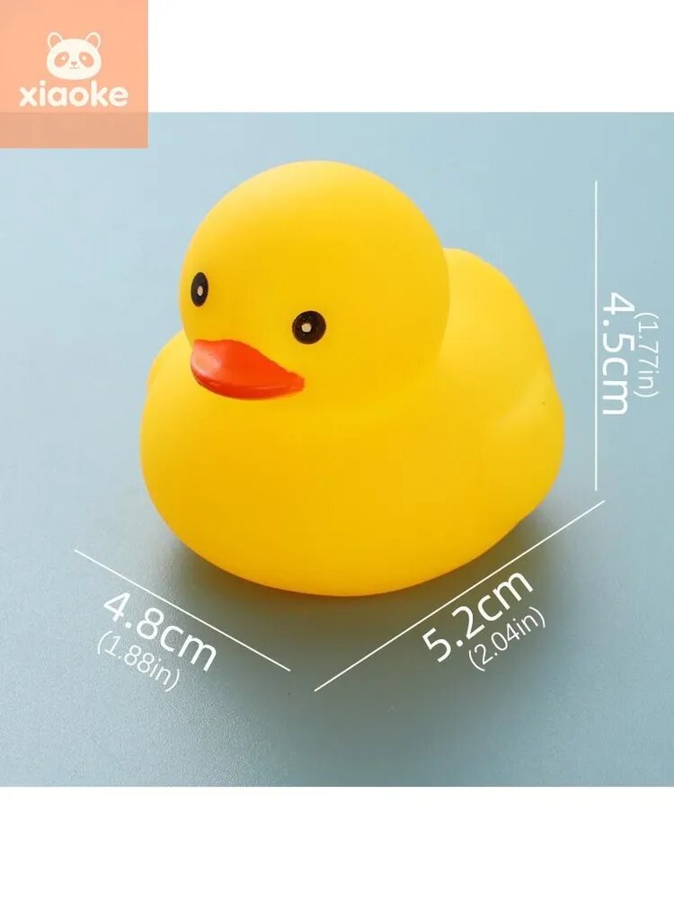 Виниловая цветная желтая утка игрушки для купания воды