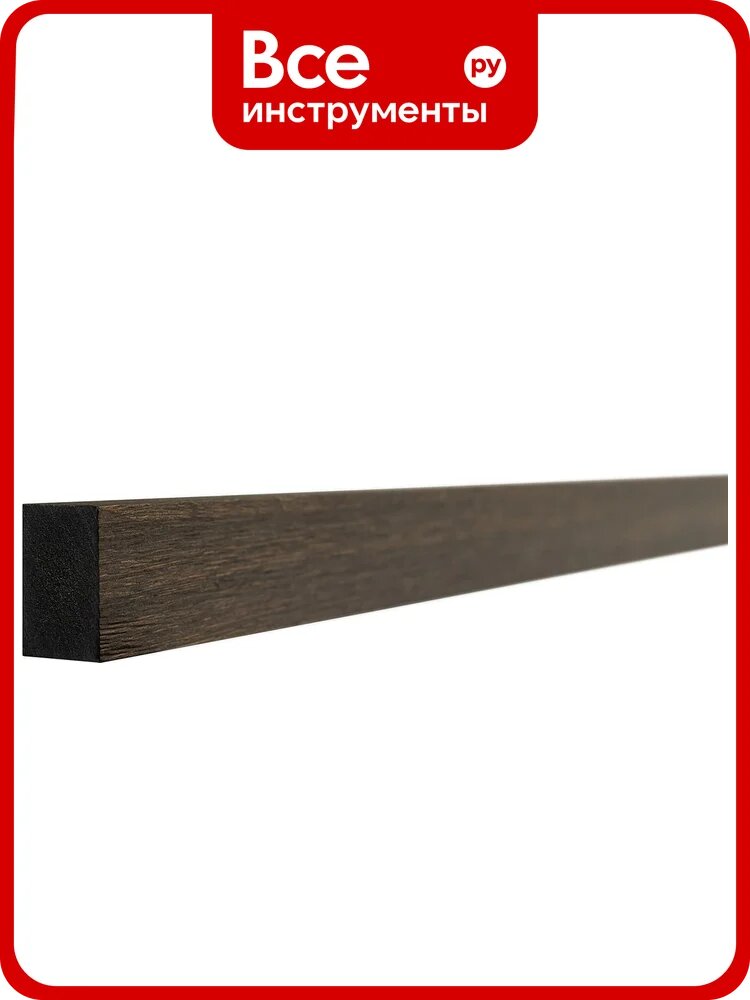 Рейка интерьерная ударопрочная влагостойкая Decor-Dizayn венге 20x20x3000 мм 622-93SH