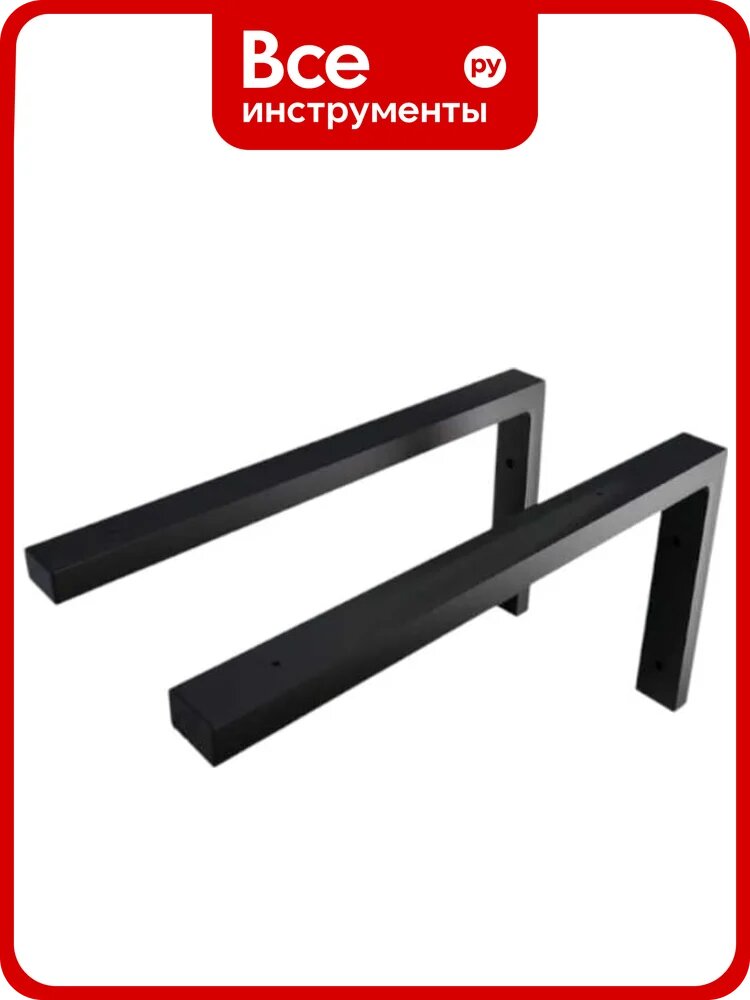 Кронштейн Life Metall для полки, столешницы, 39 см, черный LM-K1.03