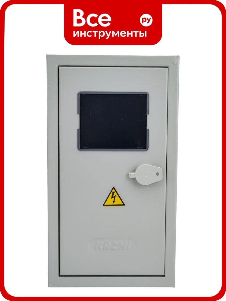 Корпус с монтажной панелью KRZMI ЩМП 320x180x100 окно IP54 4651117990553 из металла, навесной, с ревизионным окошком
