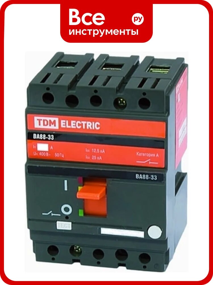 Автоматический выключатель TDM ELECTRIC ВА88-33 3Р 40А 35кА SQ0707-0028