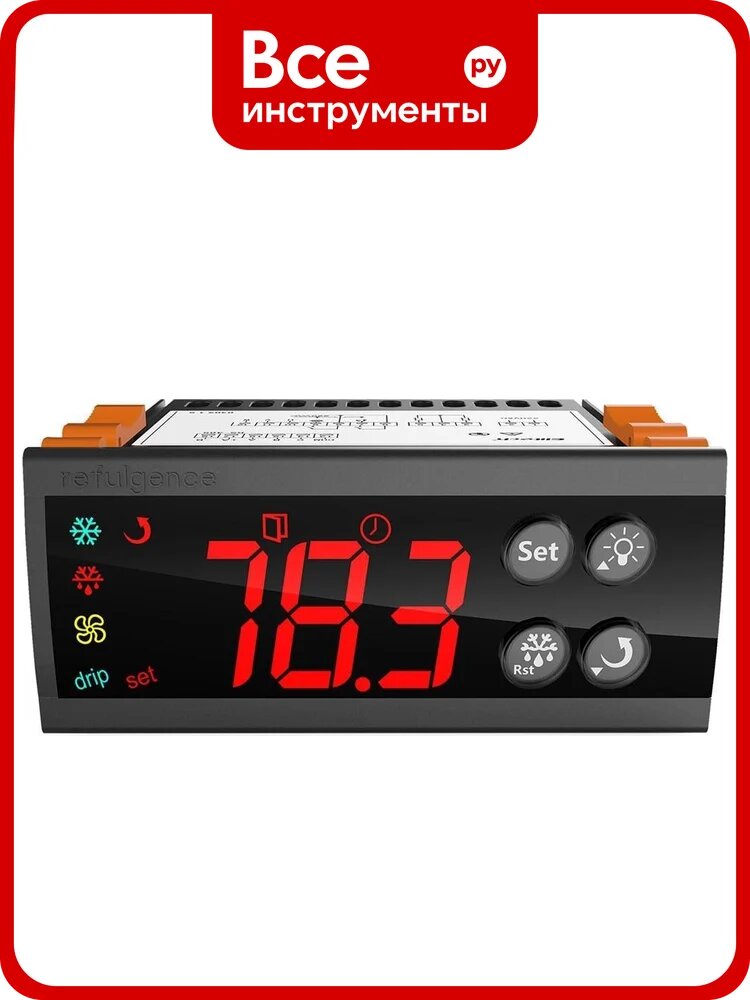 Контроллер температуры Elitech ECS2280neo, для охлаждения, разморозки, 3 выхода, IP40