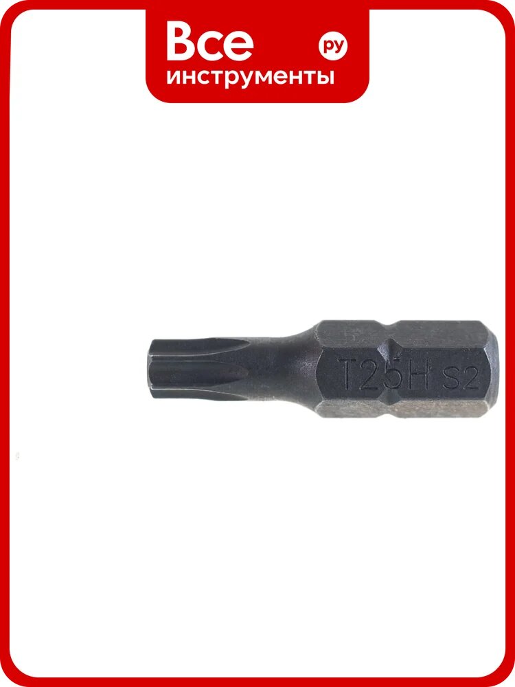 Вставка-бита 1/4"DR T-TORX, T25H, 25 мм Ombra 514825