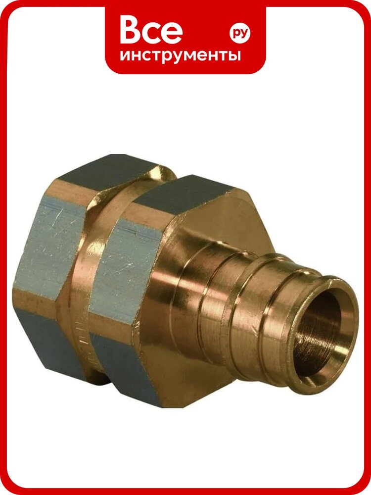 Штуцер с внутренней резьбой UPONOR Q&E 20‑RP1/2"ВР '60Ф UP 1023010 – латунный переходник для применения труб