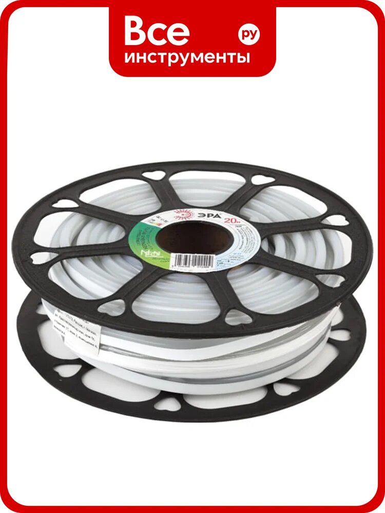 Светодиодная неоновая лента ЭРА N2835-120-IP67-220V-20m-G Б0043076 профессиональная зеленая подсветка с защитой
