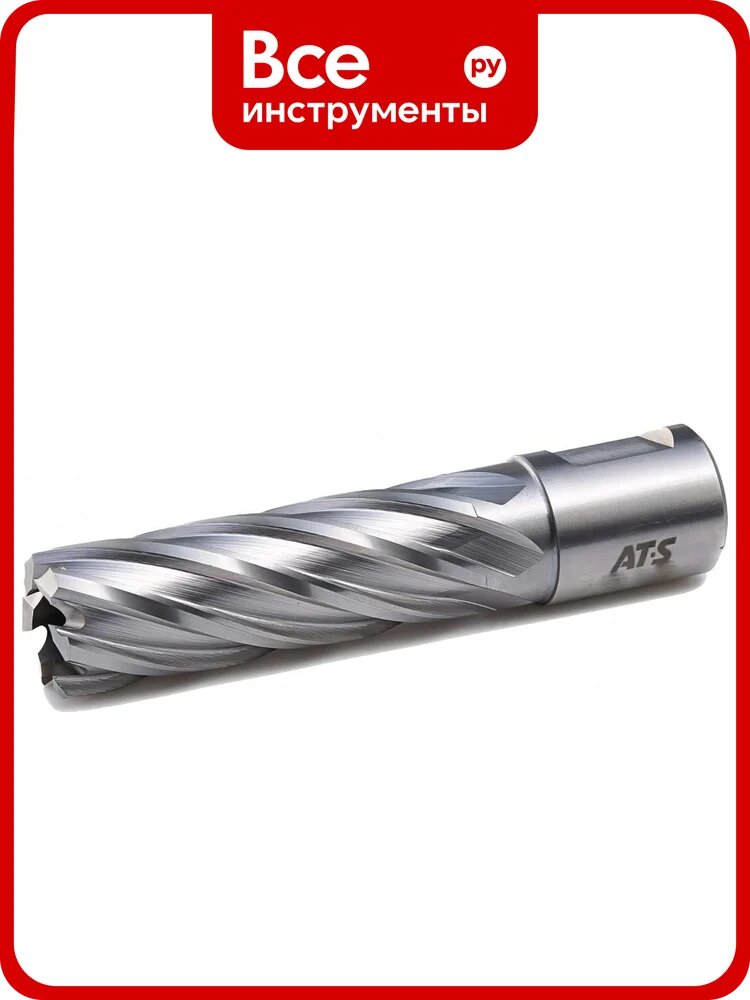 Сверло, HSS, корончатое HSS (19х50 мм; Weldon 19) AT-S BS5019, 6.34х103 мм, сверлильных станков на магнитном