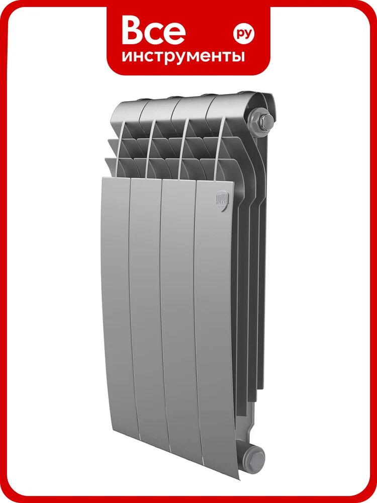 Радиатор Royal Thermo BiLiner 500/Silver Satin - 4 секц. НС-1176317