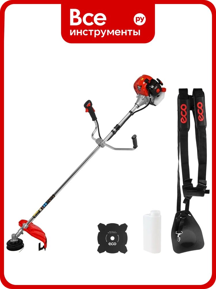 Мотокоса ECO GTP-255 Power Plus EC1551-5 бензиновый с антивибрационной системой и полуавтоматической подачей лески