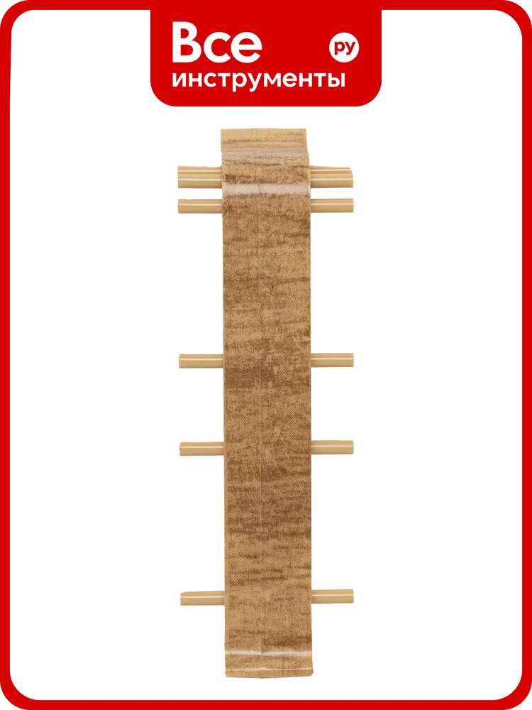 Стыковочный угол Bonkeel Style BS7019 – соединитель из ПВХ, коричневый полуматовый, подходит для мебельных конструкций