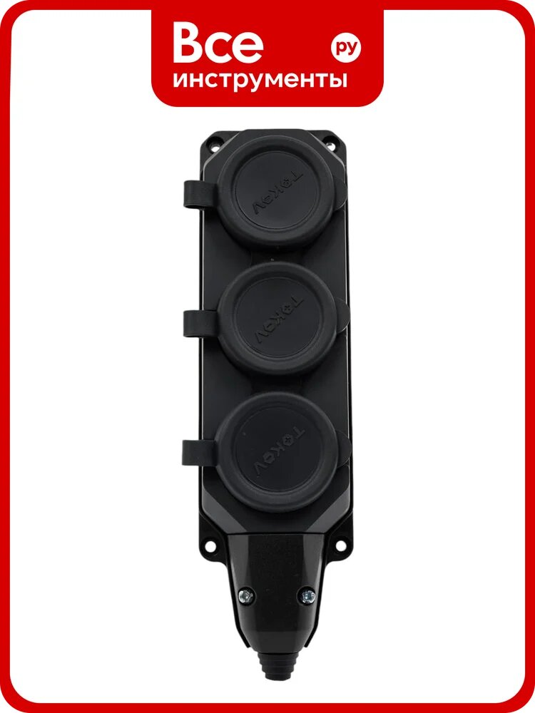Колодка удлинителя TOKOV ELECTRIC 3-м 16а с заземл. каучук TKE-C05-KK3-Z, заземл