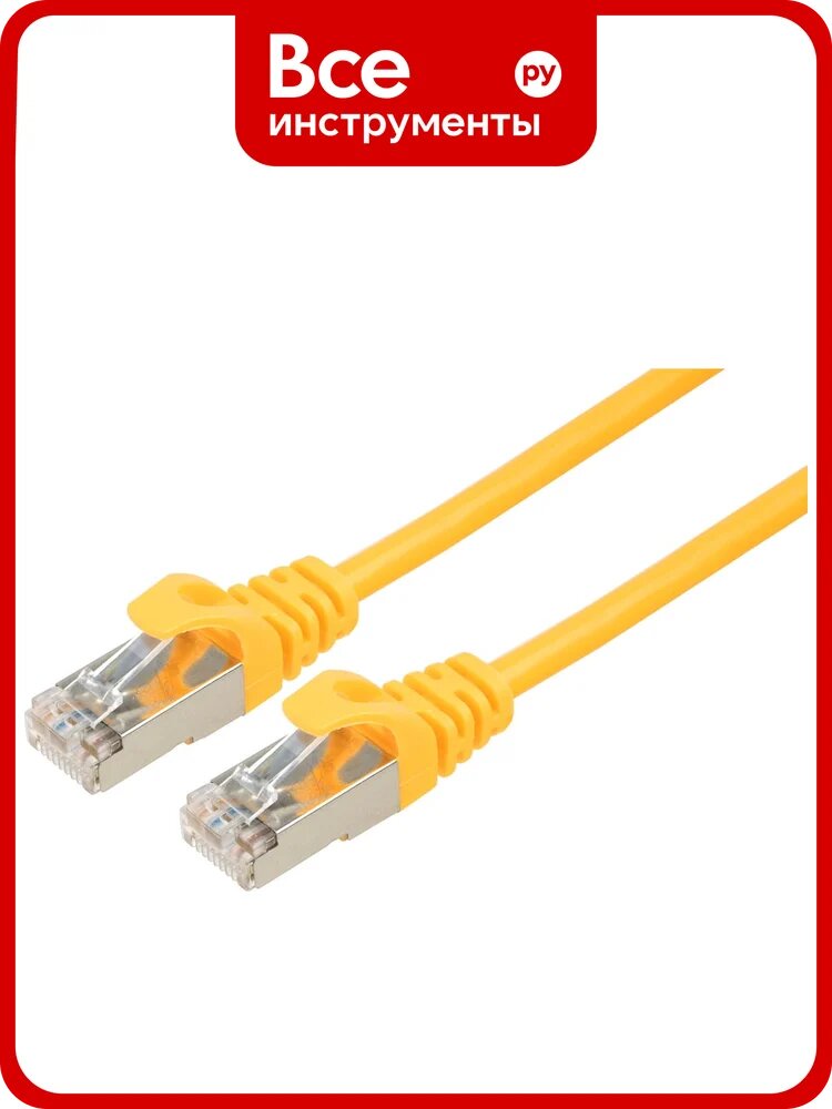 Многожильный патч-корд Cablexpert FTP кат.6, 10м, литой, жёлтый PP6-10M/Y-O