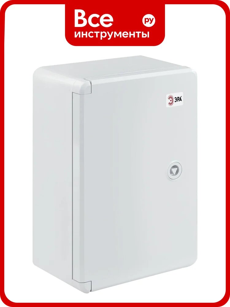 Щит ЭРА ЩМП‑П400х300х170мм УХЛ1 IP65 IK10, навесной, корпус из ABS‑пластика, оснащён замком, серый цвет