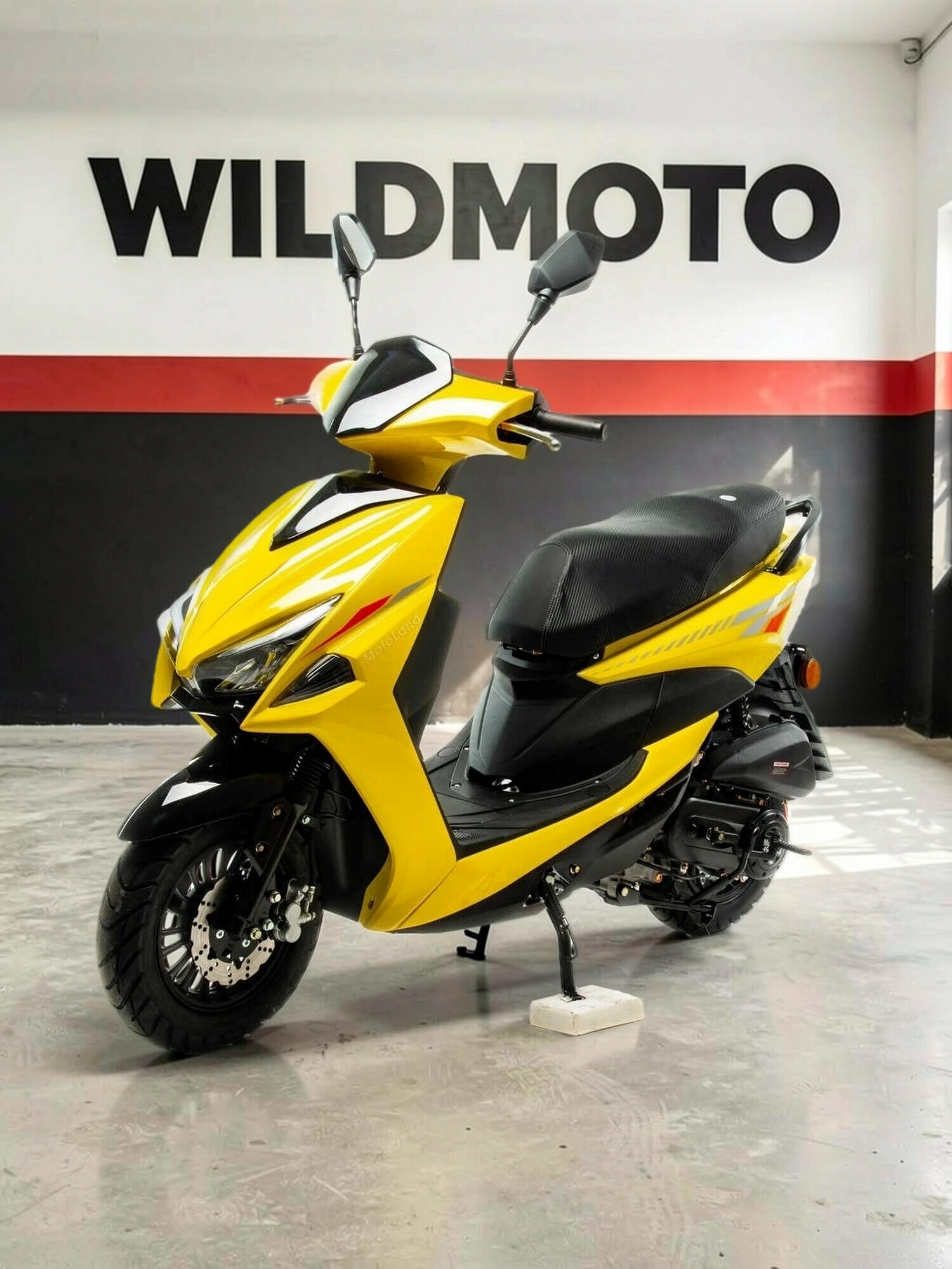 Скутер MotoLand FS цвет синий T 125см3, электростартер, сигнализаци. не требует регистрации
