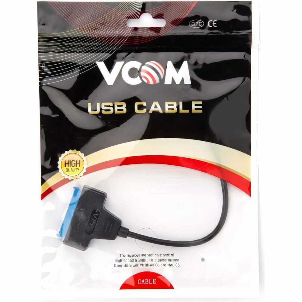 Кабель-адаптер VCOM USB 3.0 - SATA III 2.5 CU815 — фото 1