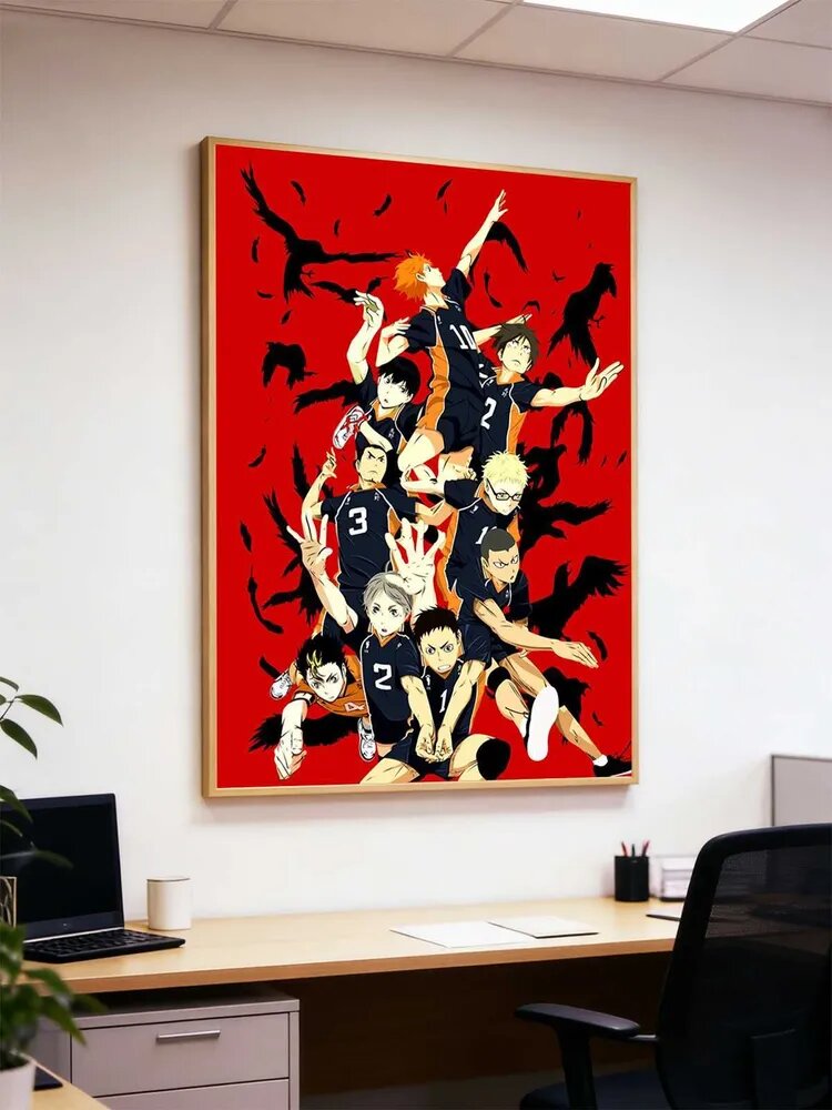 Картина "карасуно мультфильм" 40x60 см, 1