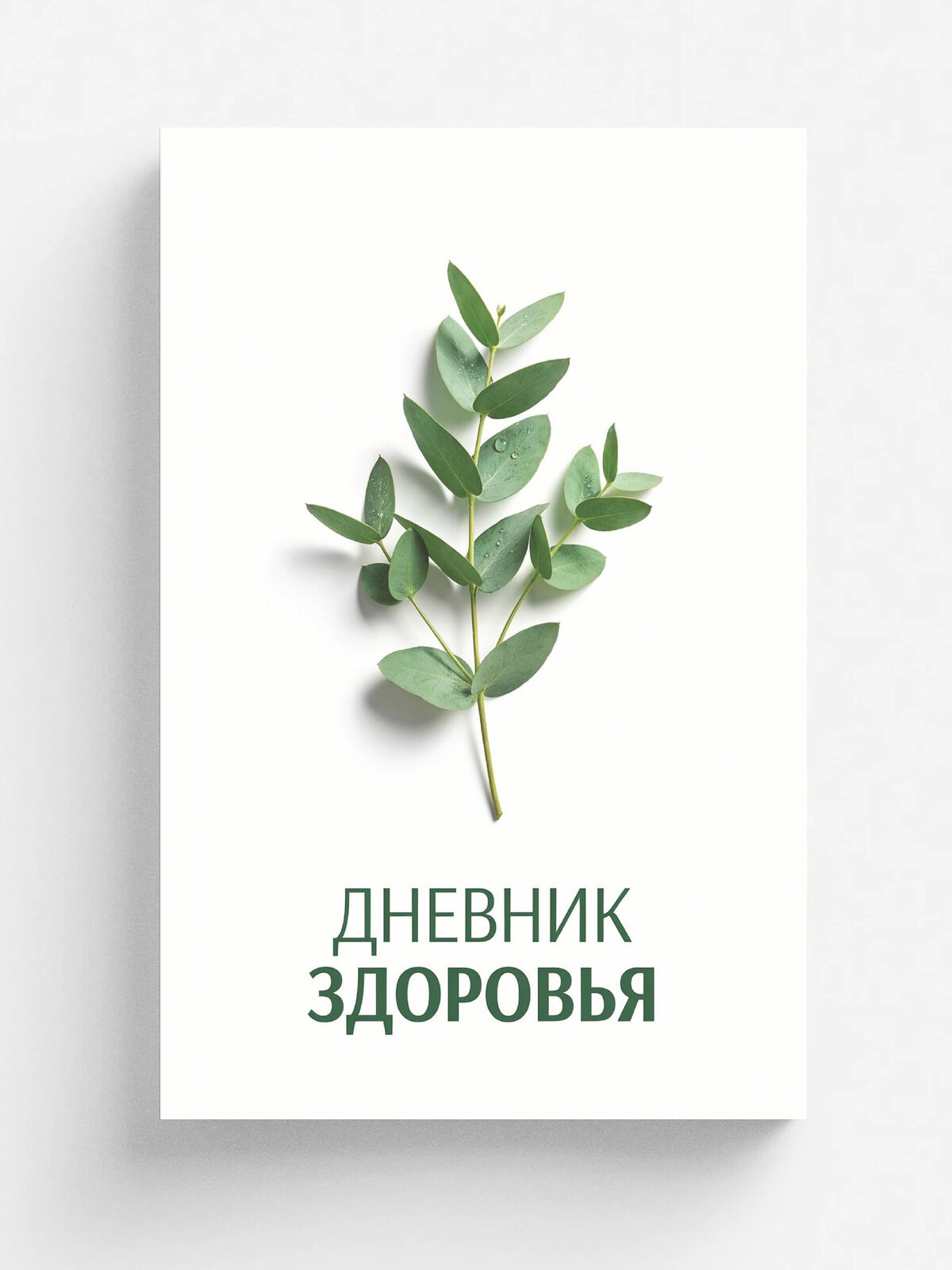Дневник здоровья, дизайн: "Метранпаж", 100 страниц, А5. Недатированный