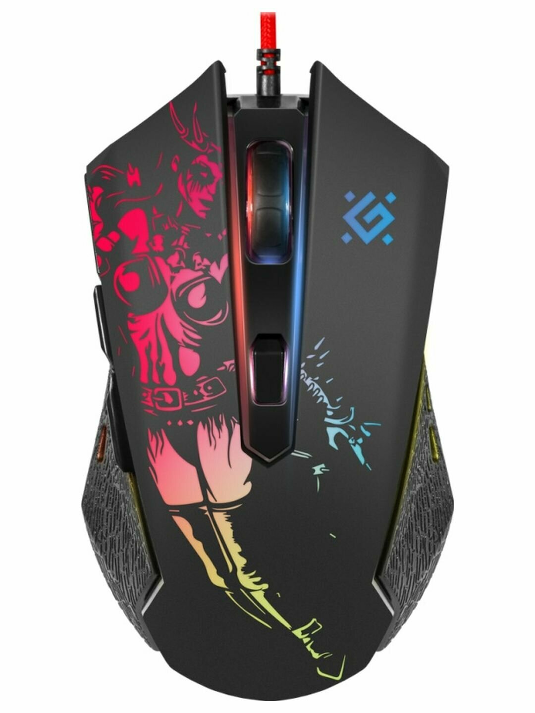 Мышь игровая DEFENDER SinSister GM-933, проводная, 7200 dpi, коврик в комплекте, черный