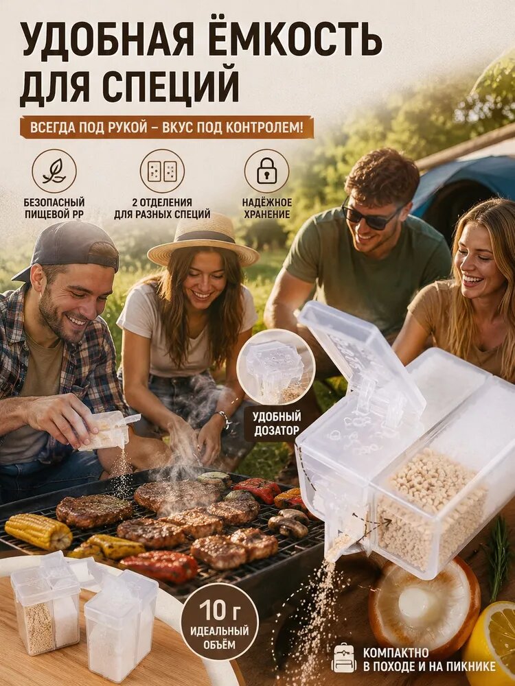 Банка для сыпучих продуктов, 3 шт