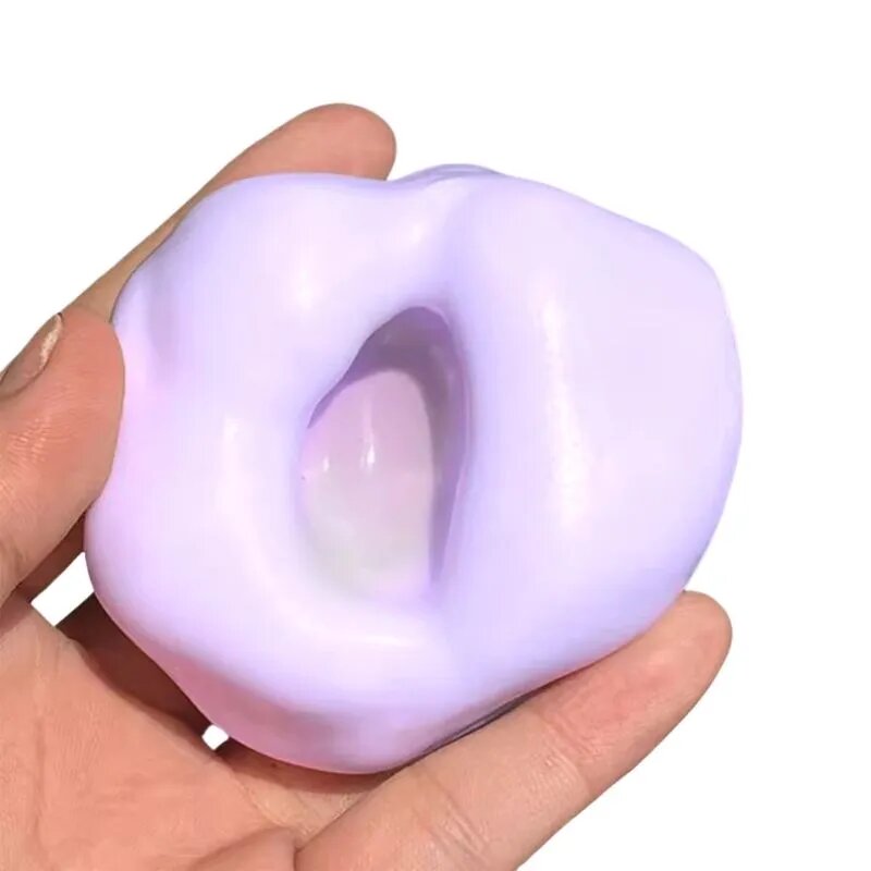 Сжимаемые котики игрушка для снятия стресса, - 6cm - Виноградно - фиолетовый