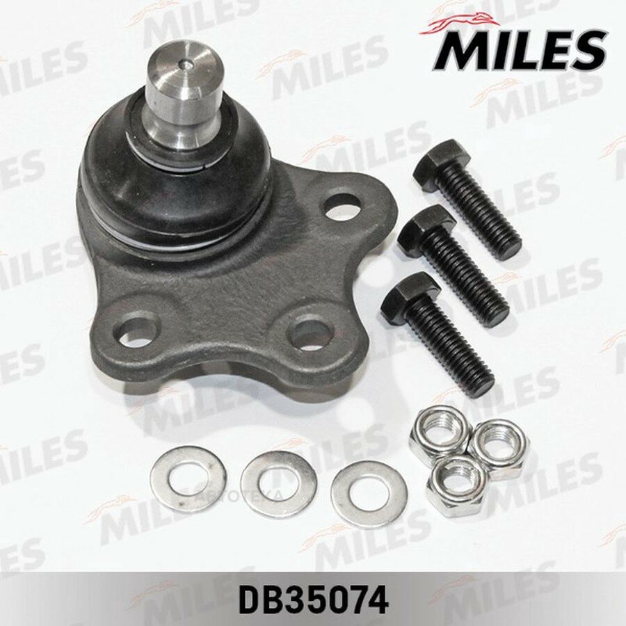 Опора шаровая FORD FIESTA/FUSION 02- пер. нижн. лев/прав.(с крепежом) MILES DB35152