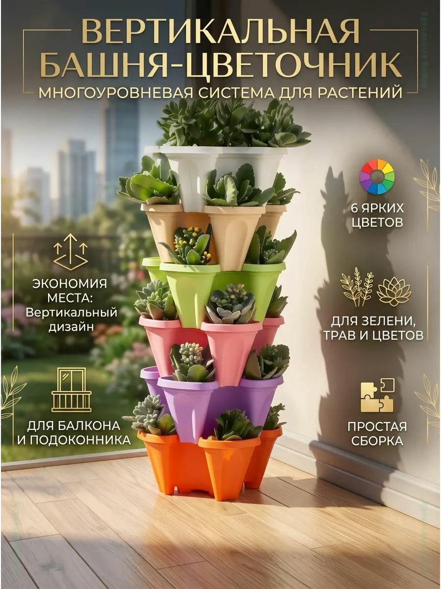 Грядка, 0.32х0.32 м, 5 шт