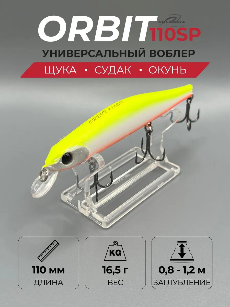 Воблер Orbit 110 SP 16,5г суспендер щука судак минноу