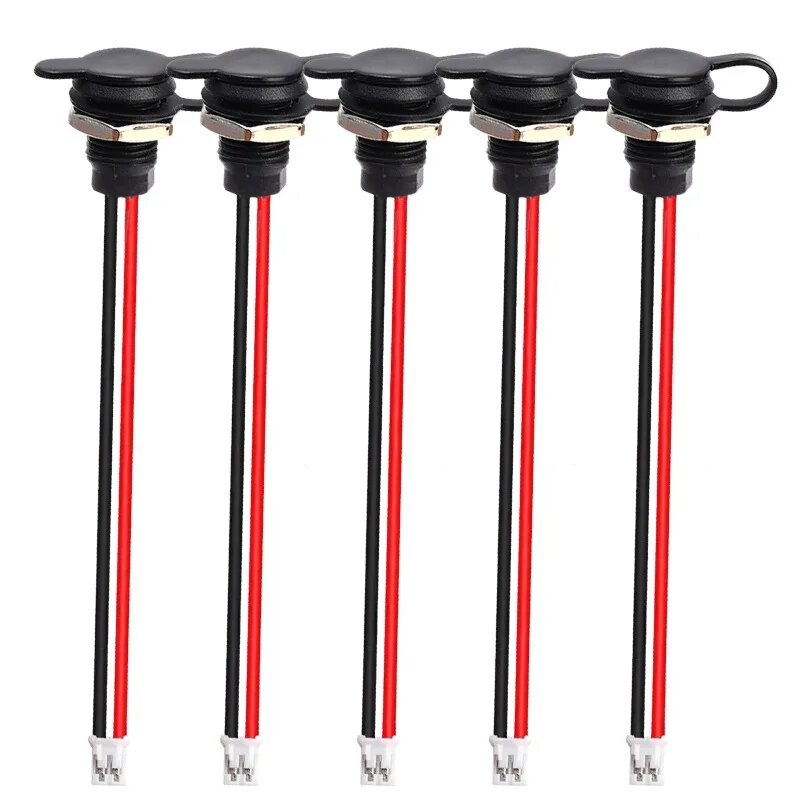 Водонепроницаемый кабель-удлинитель Type-C USB 2-pin bare wire 5pcs black