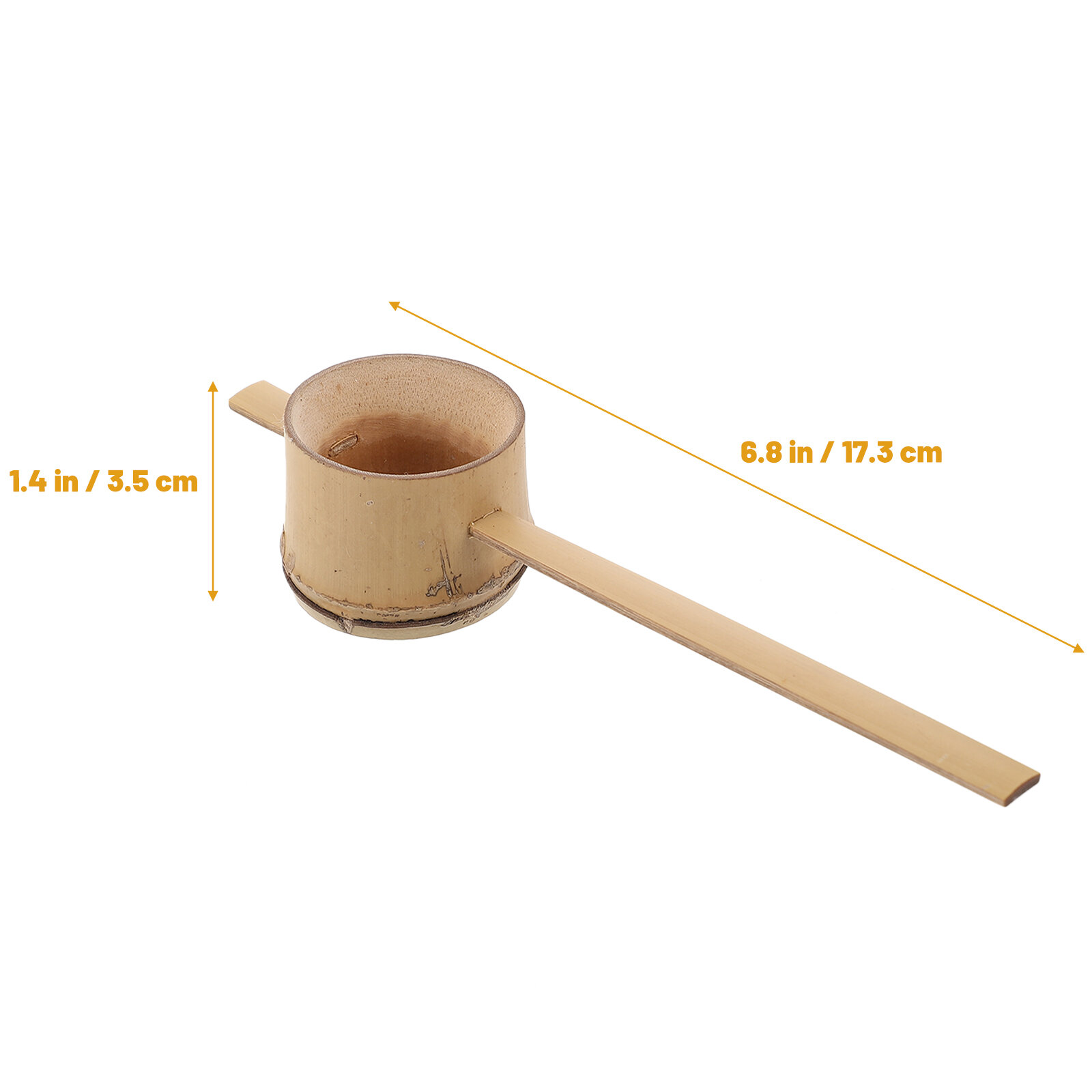 Чайный Фильтр Из Бамбука Хаки 17.3X4.5X3.5CM Подходит Для Чая Кофе И Напитков Удобная Ручка Долговечный