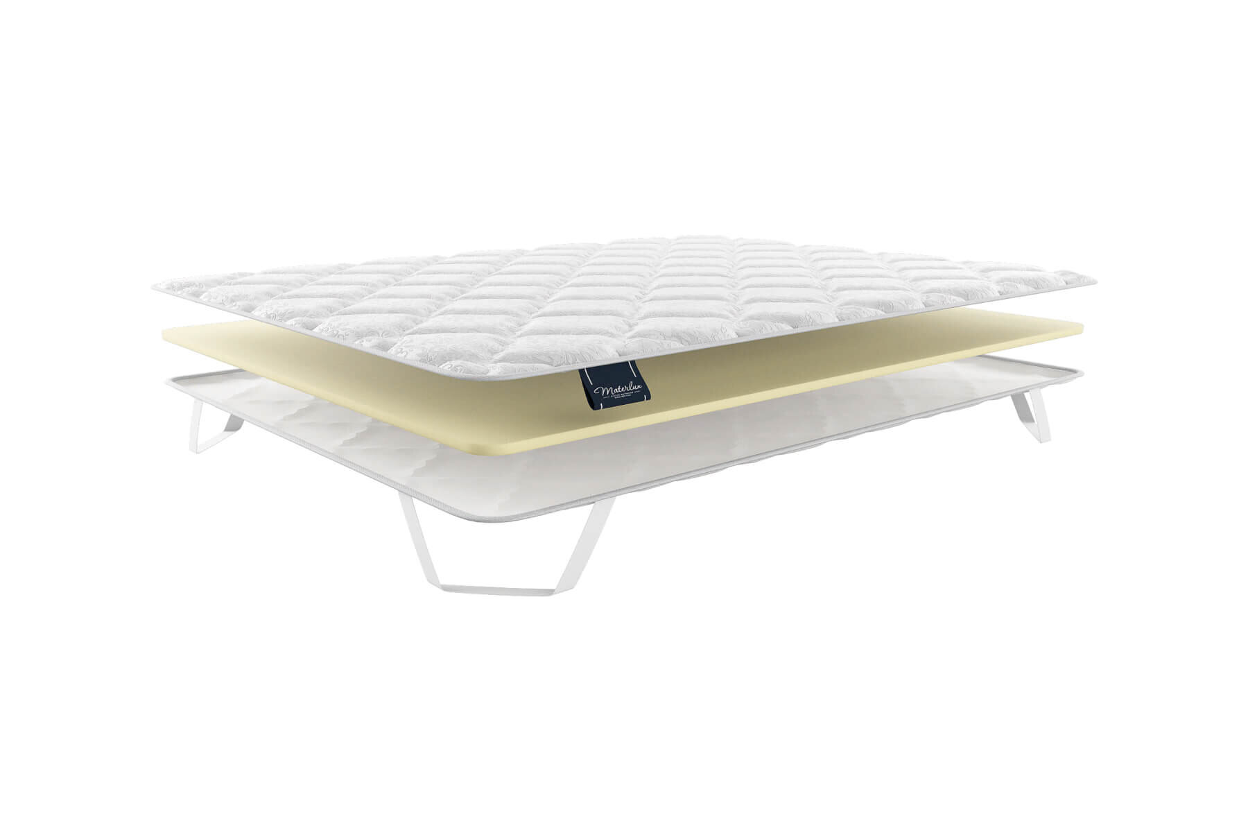 Матрас Materlux Memory foam 2 205х215 высота 3 см анатомический мягкий Беспружинный
