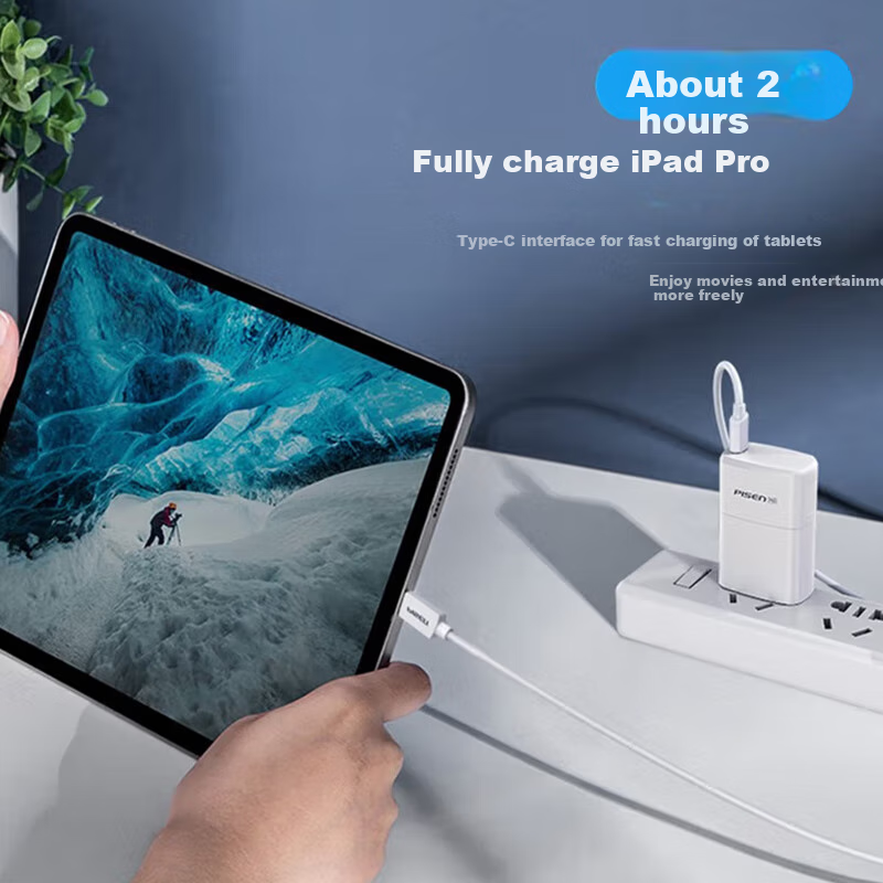 Pisen двойной Type-C кабель PD100W быстрая зарядка 5А универсальный для iPhone 17/16/15 Huawei Mate80 iPad ноутбуки