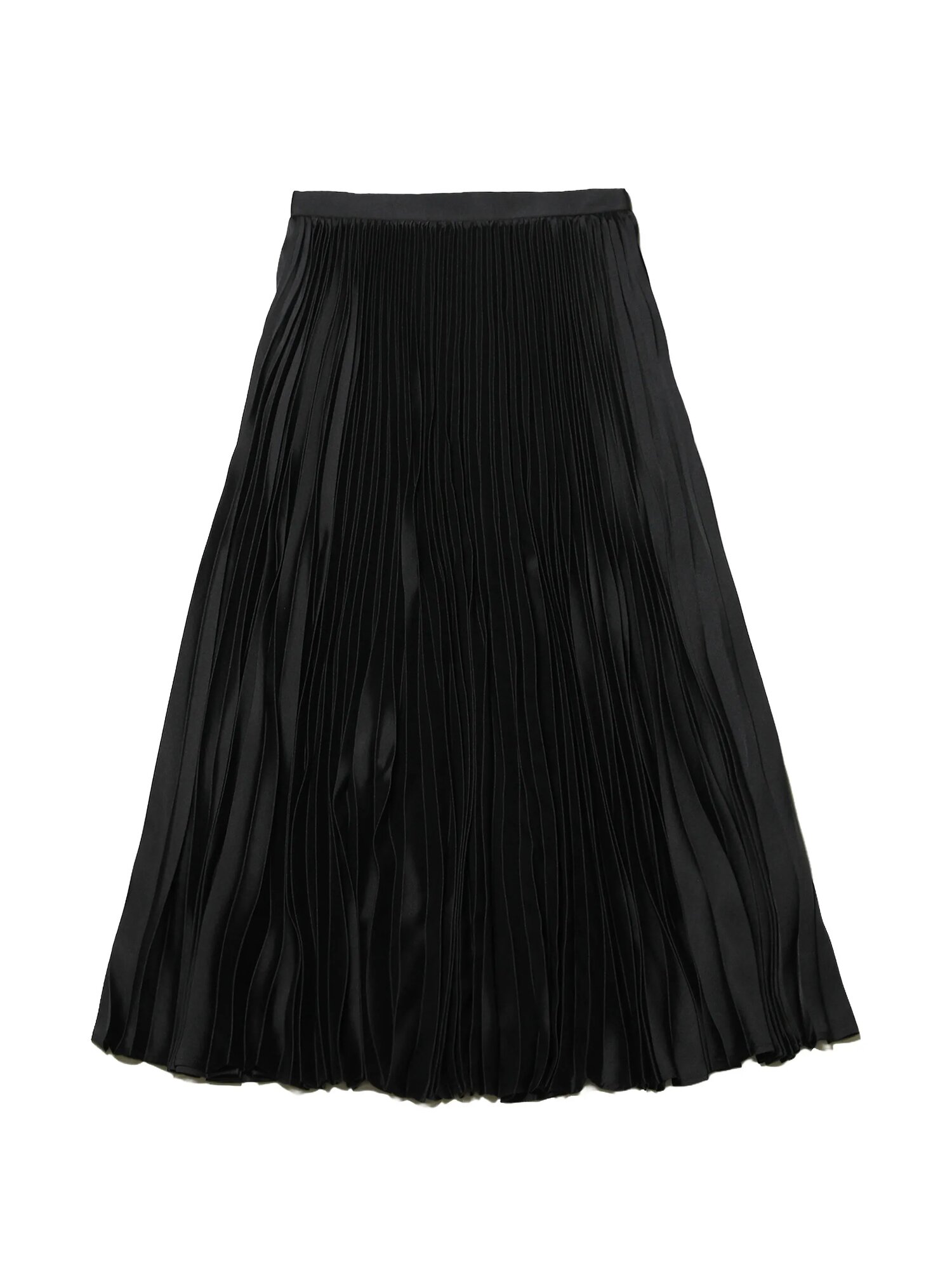 Юбка Pleated satin-finish skirt