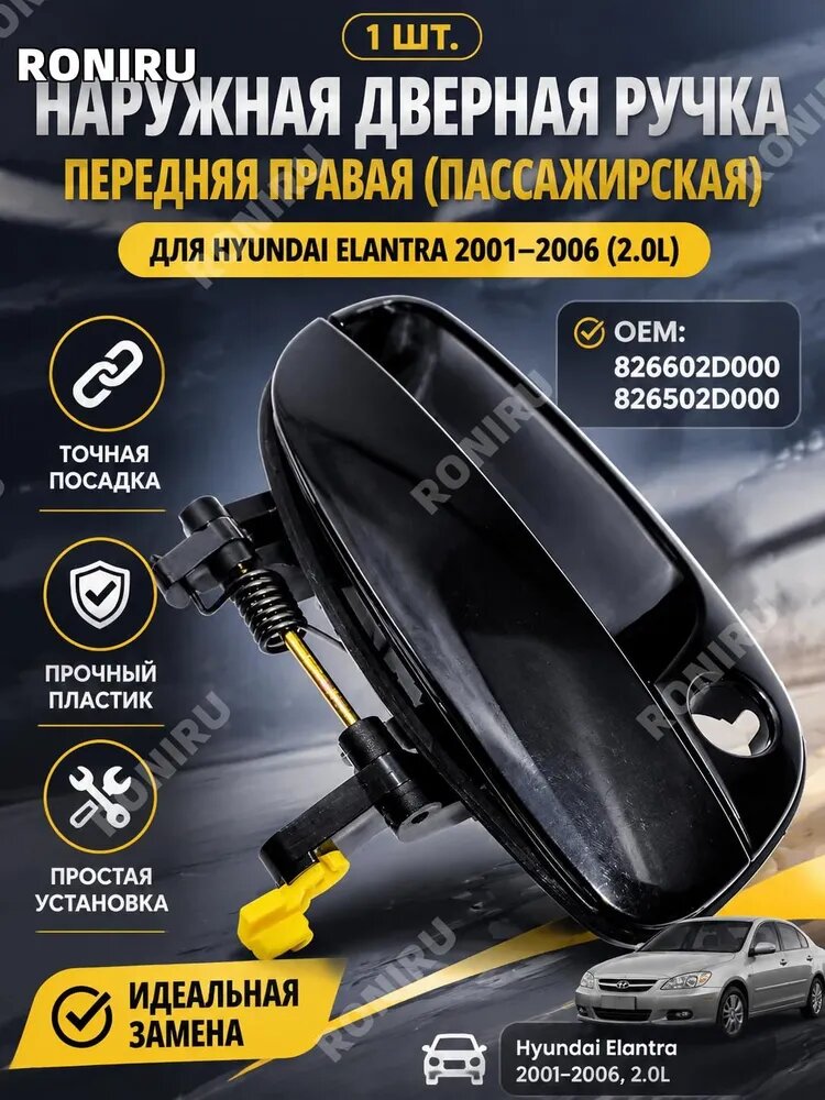 RONIRU Ручка в салон автомобиля арт. 82650-2D000,82660-2D000,83650-2D000,83660-2D000