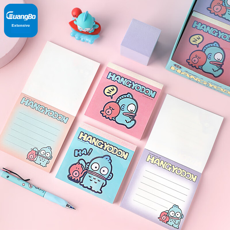 Квадратная мини-тетрадь GuangBo x Sanrio 100x100 мм 80 листов цвет полуптица красный Цвет：Квадратная тетрадь -