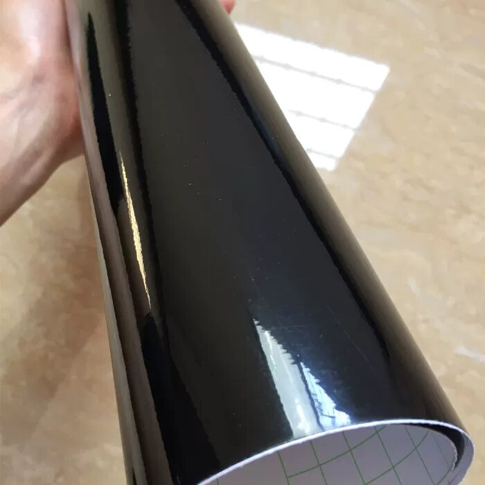 Глянцево-черная пленка для рам велосипедов 30см x 200см