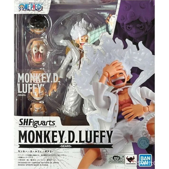 Эксклюзивная фигурка S.H.Figuarts Monkey D. Luffy GEAR5 от авторизованного производителя Bandai