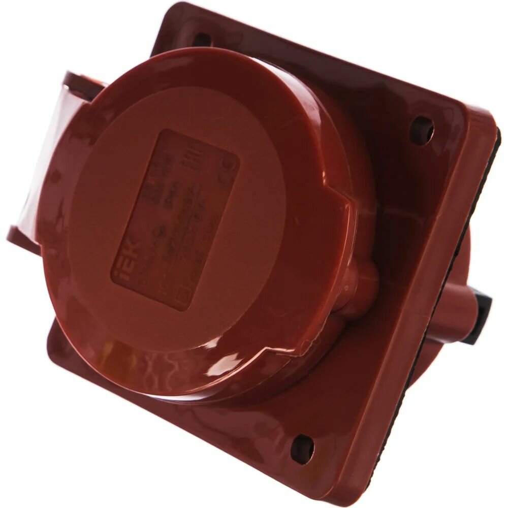 Скрытая розетка IEK 415 3Р+РЕ+N, 16А, 380В, IP44, ИЭК PSR42-016-5