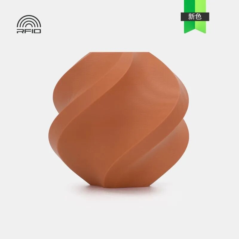 Bambu Lab PLA Matte: прочность, легкое отслаивание, высокая скорость печати, RFID. Кирпично-красный 11203 1 кг Без катушки