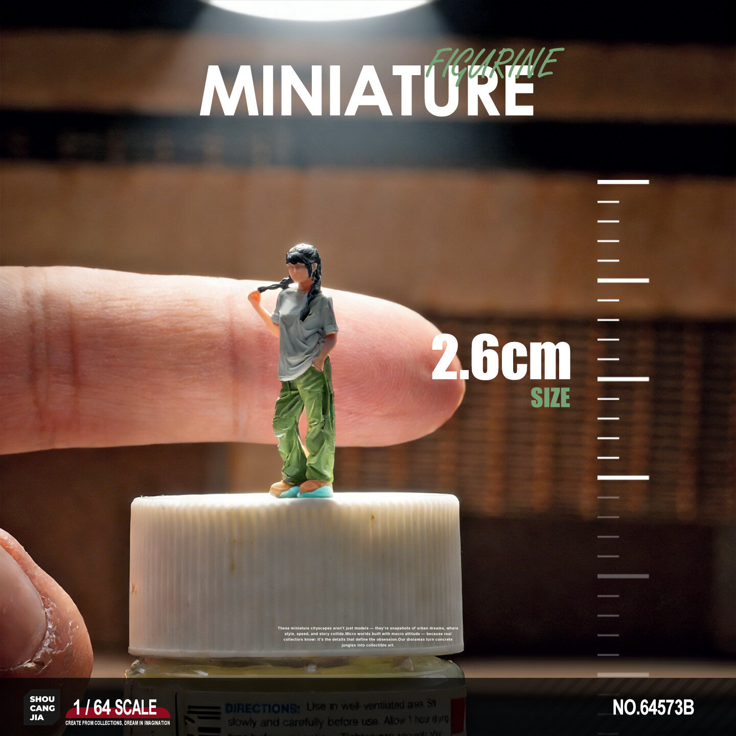 Фигурка 1:64 человек, летний образ, миниатюра для диорамы