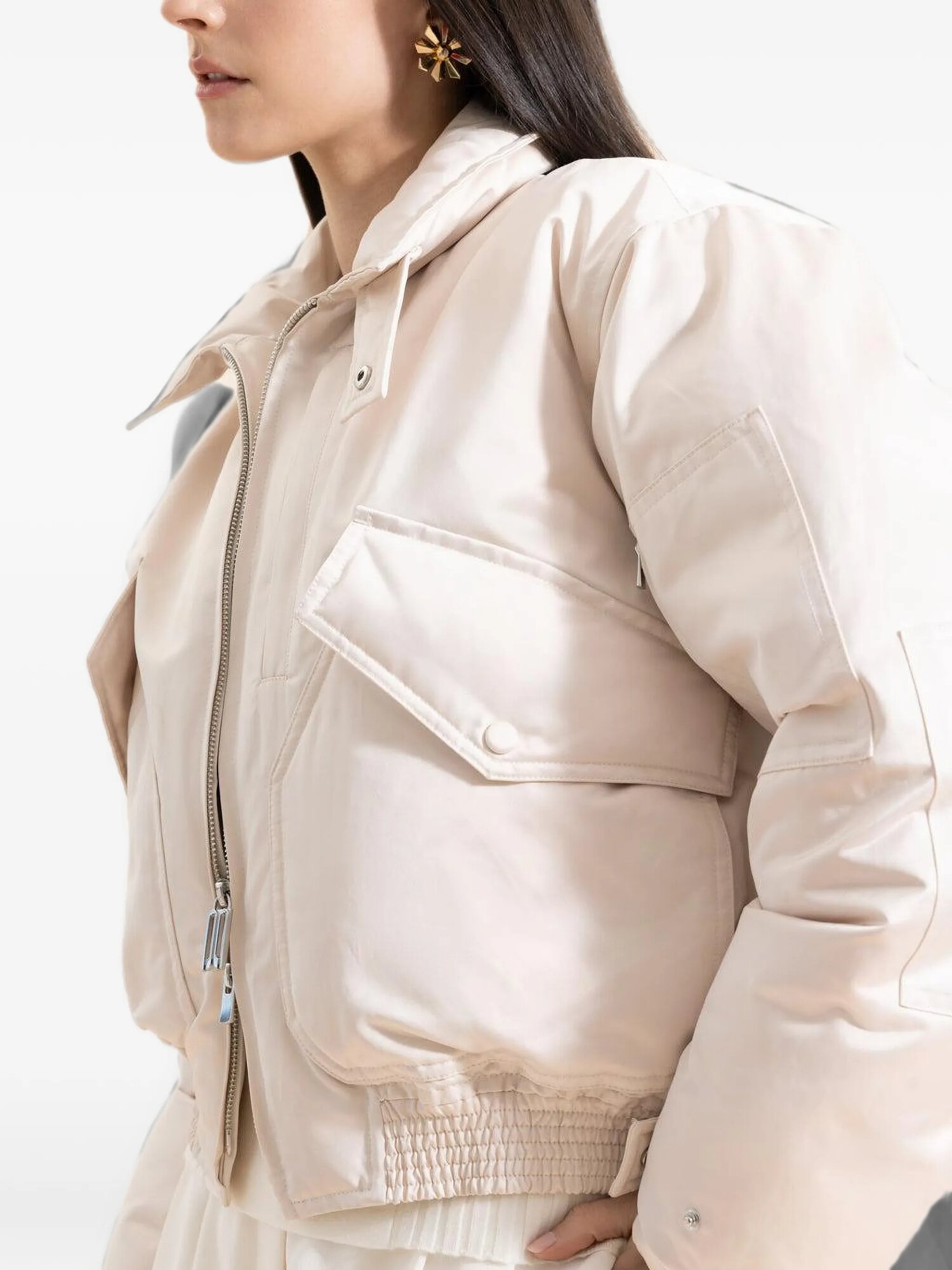 Куртка Victoria Beckham Padded-design bomber jacket, размер 14 — фото 1
