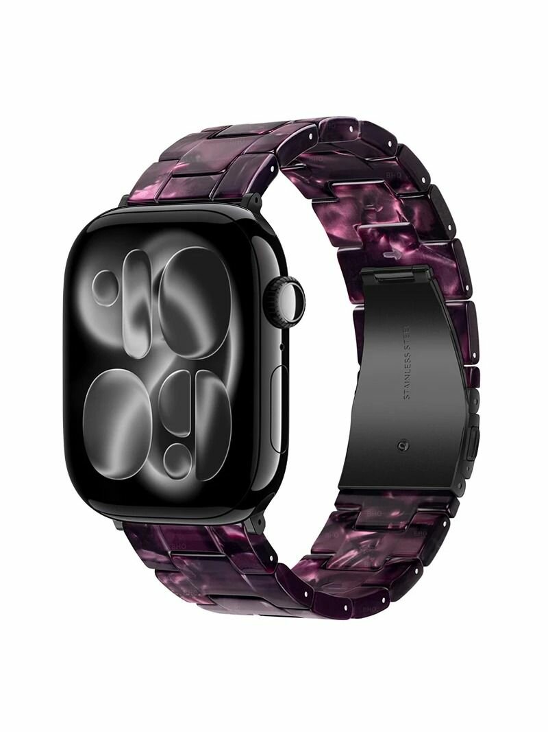 Ремешок из акриловой смолы на три звена для Apple Watch S10/S11/Ultra3, два размера 44/45/46/49 мм
