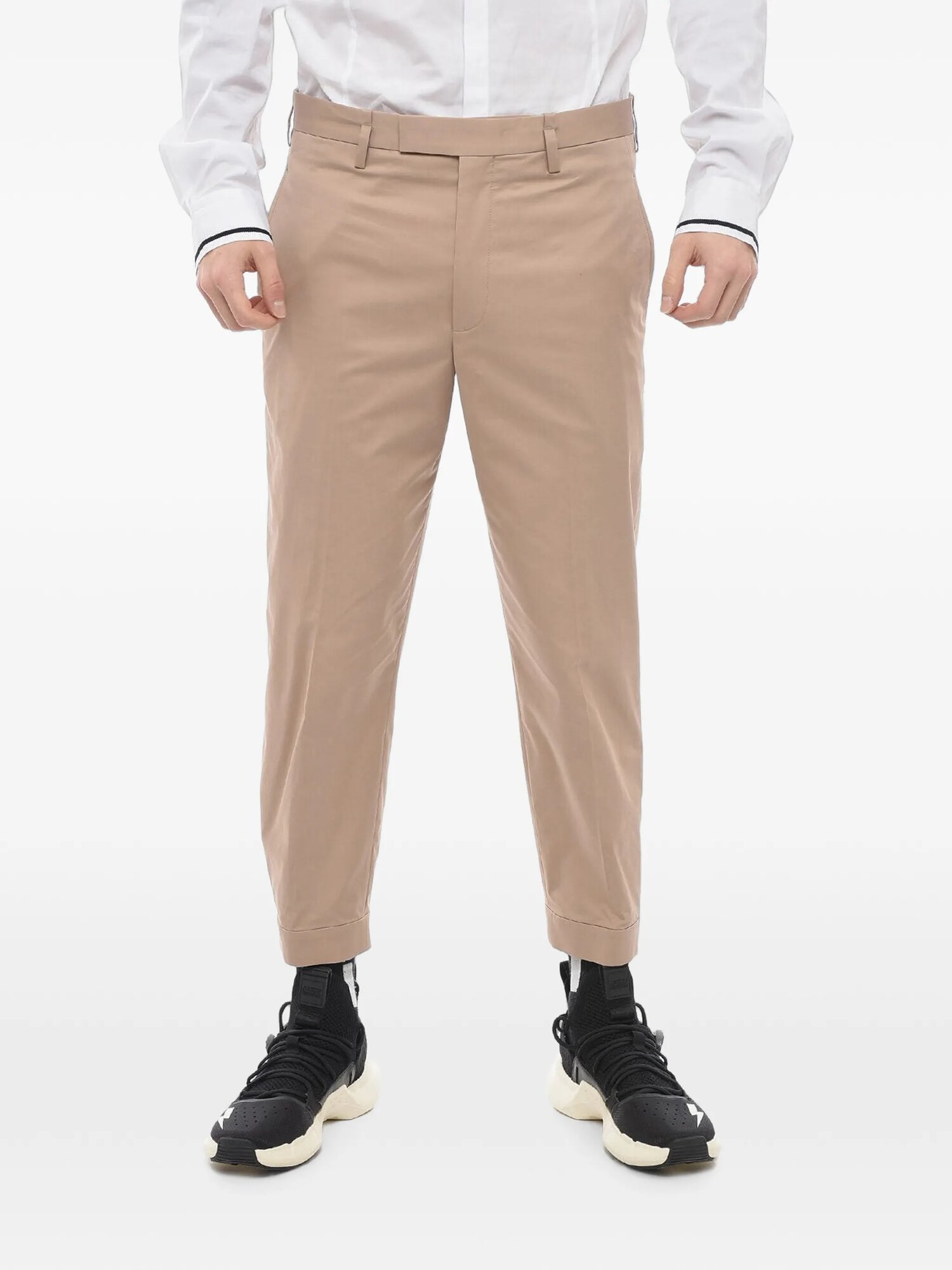 Брюки Adjustable-ankle cropped tapered trousers