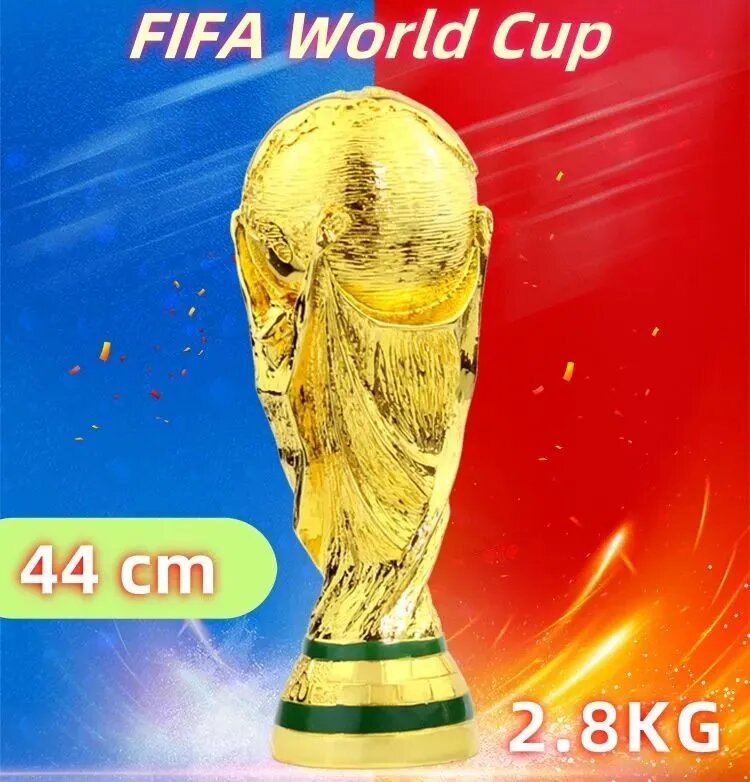 Кубок чемпионата мира по футболу/Позолоченный трофей из смолы/44CM/2.6KG+Красивая упаковка