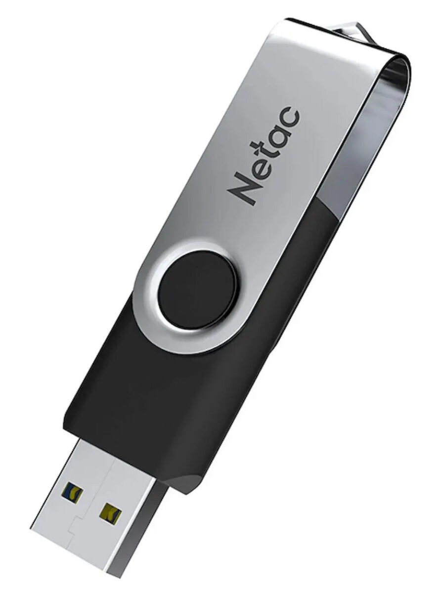 Флеш диск NETAC 8Gb U505 черный (USB Type-A, корпус металл/пластик) (NT03U505N-008G-20BK)
