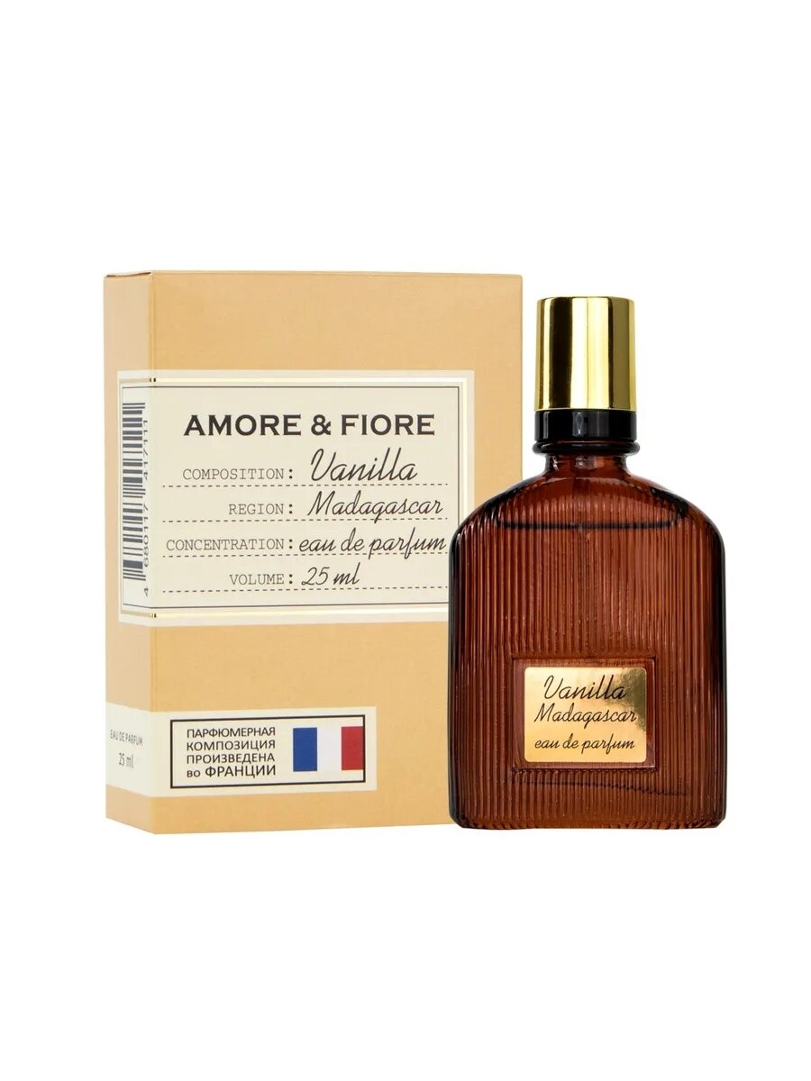 Delta parfum (Iren Adler). Парфюмерная вода женская Amore&Fiore Vanilla Madagascar.25мл.