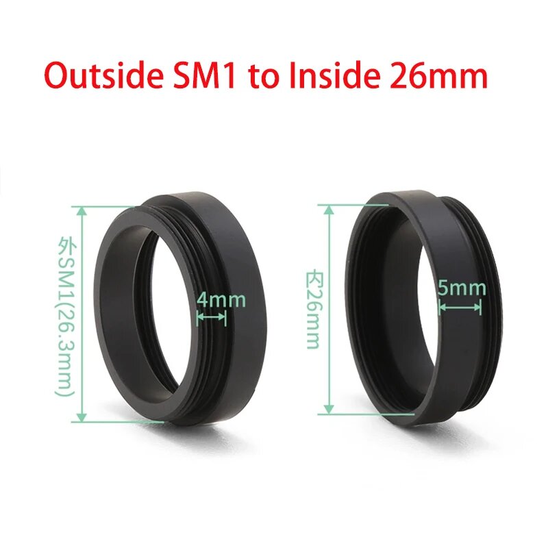 Переходное кольцо для объектива микроскопа M25-M27, SM1-M26, M26-SM1, RMS-SM1, M30.5-CS VBNM
