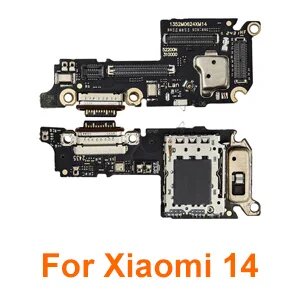 Оригинальная плата зарядного порта со считывателем SIM-карт для Xiaomi 14, замена разъема платы зарядного устройства